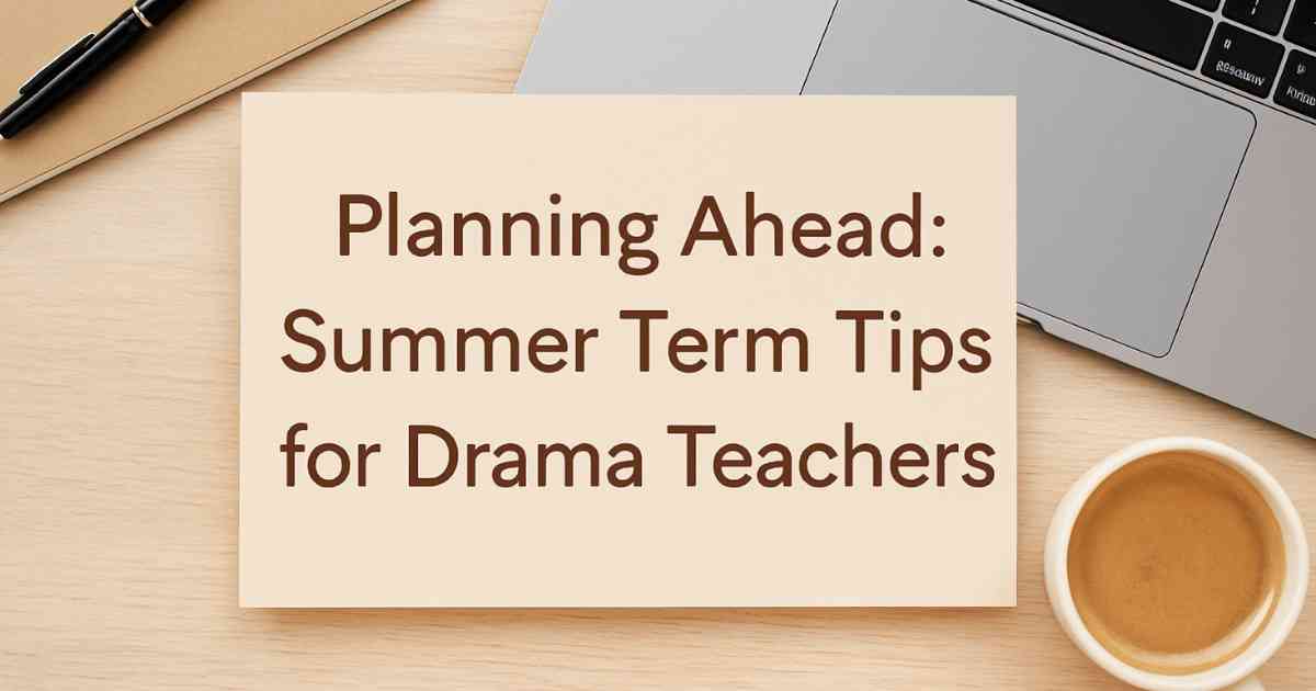 Planning Ahead: Summer Term Tips For Drama Teachers - Drama Teachers